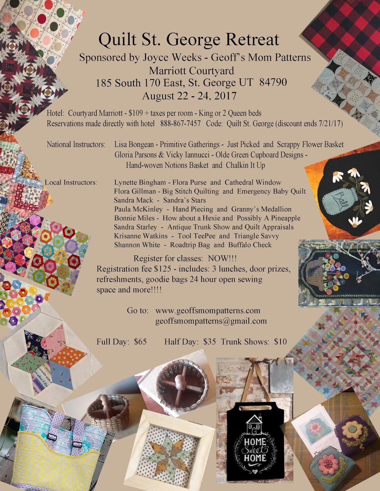 Stitch Every Day with Lisa BongeanTeaching in Utah this summer!!!